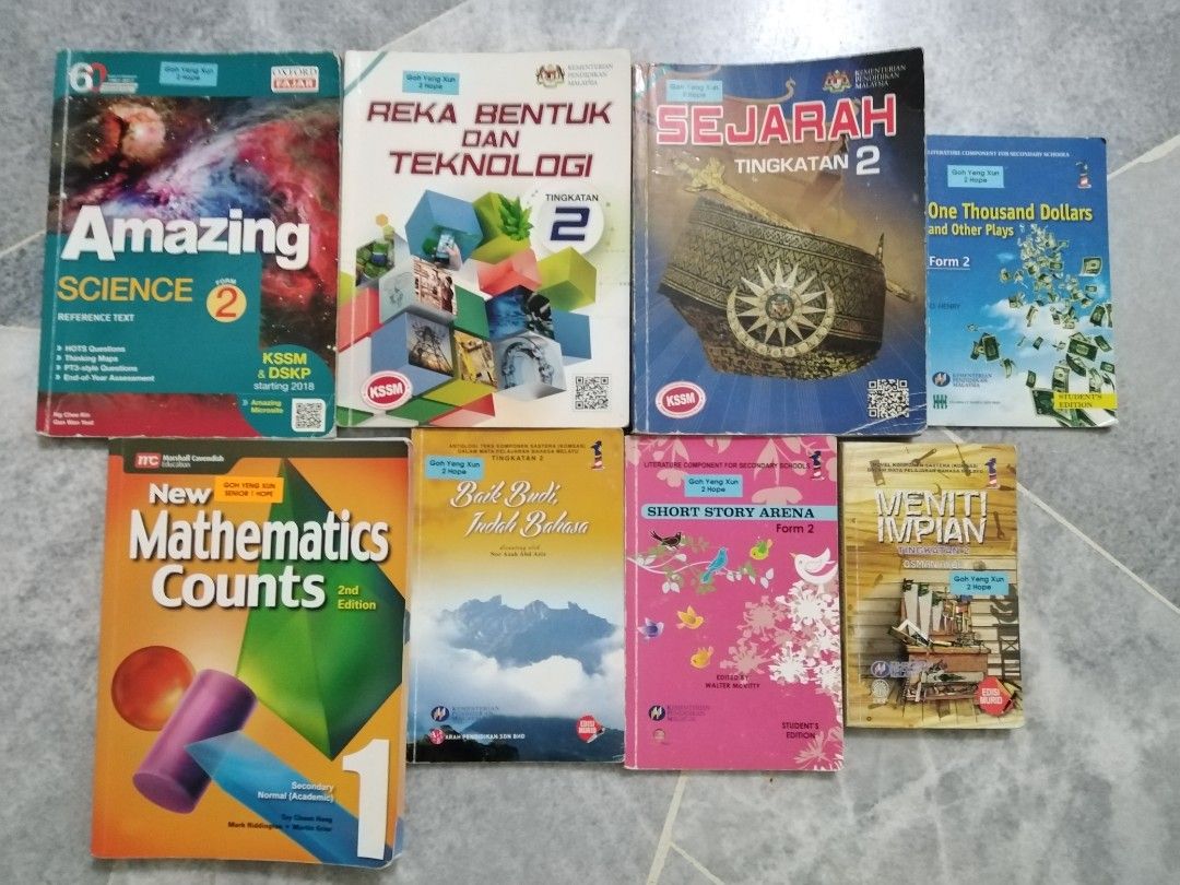 Form 1 - Form 5 textbooks, Hobbies & Toys, Books & Magazines, Textbooks ...