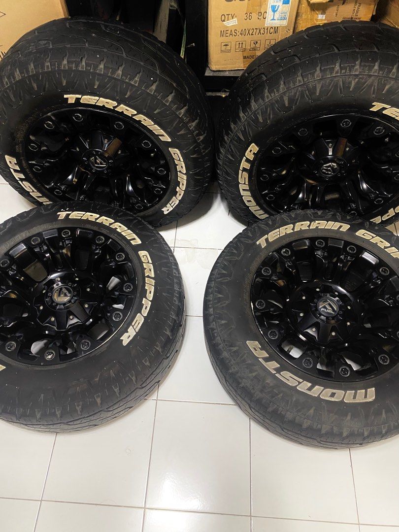 Fuel Vapor 18 rims and Monsta Tires, Car Parts & Accessories, Mags and ...