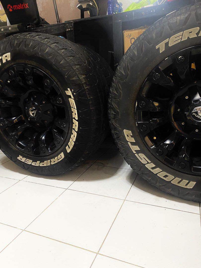 Fuel Vapor 18 rims and Monsta Tires, Car Parts & Accessories, Mags and ...