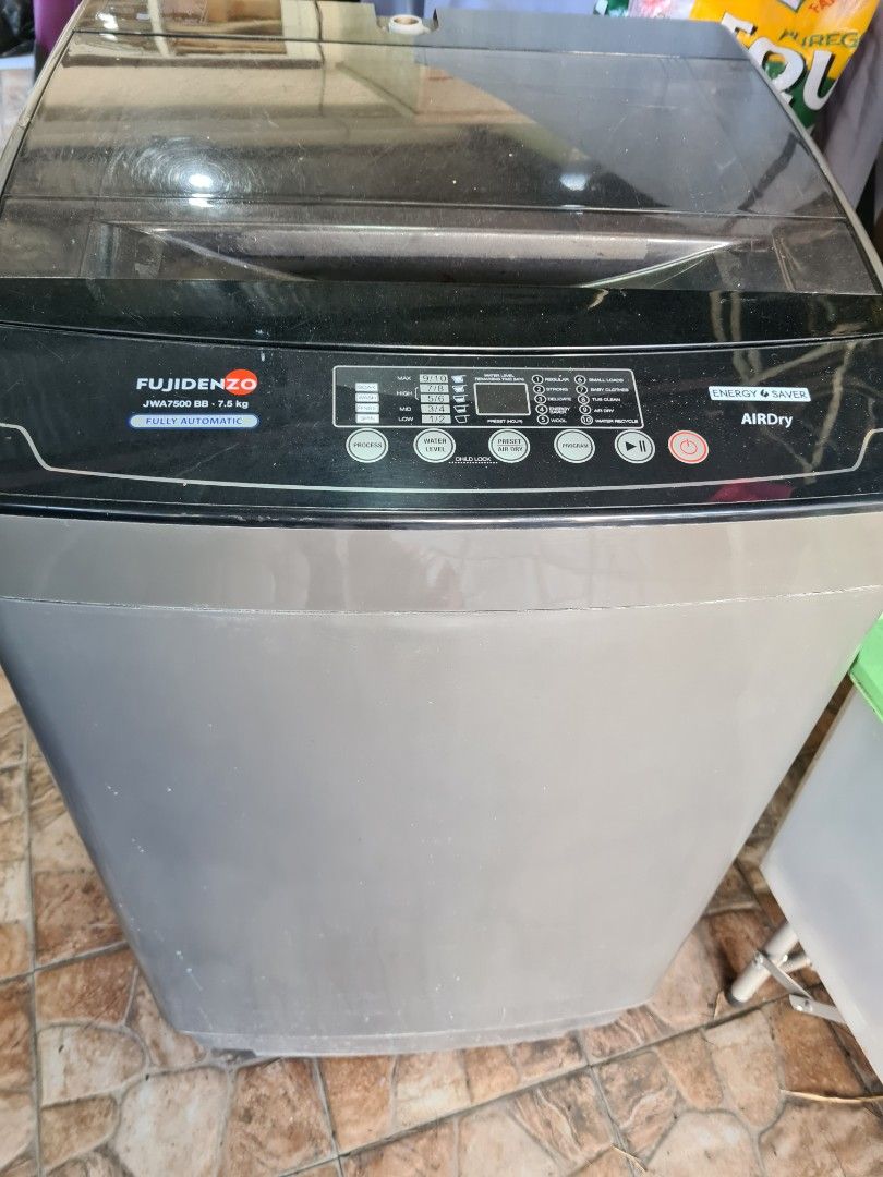 Fujidenzo 7.5kg Fully Atuomatic Washing Machine, TV & Home Appliances ...