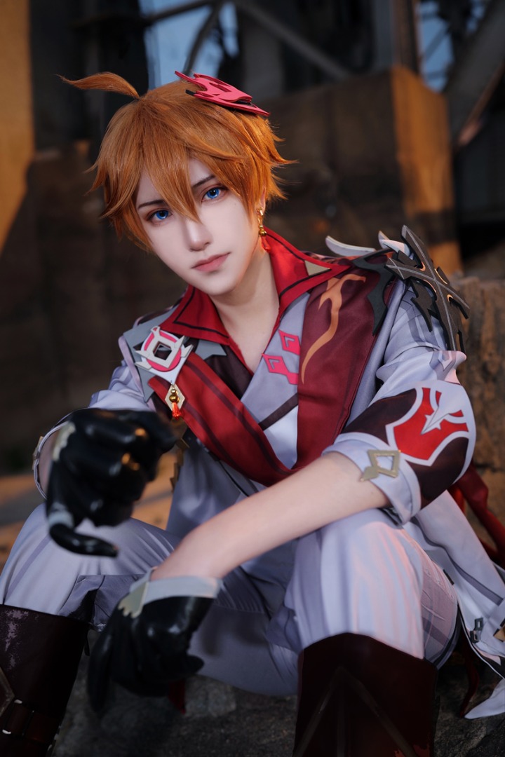 Genshin Childe Cosplay Wig, Hobbies & Toys, Memorabilia & Collectibles ...