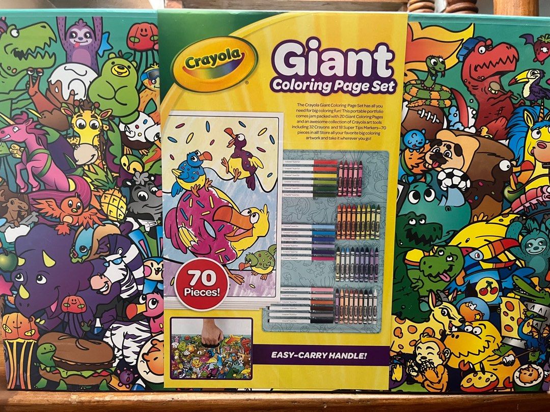 Giant Coloring Page Set (Crayola), Hobbies & Toys, Stationary & Craft ...