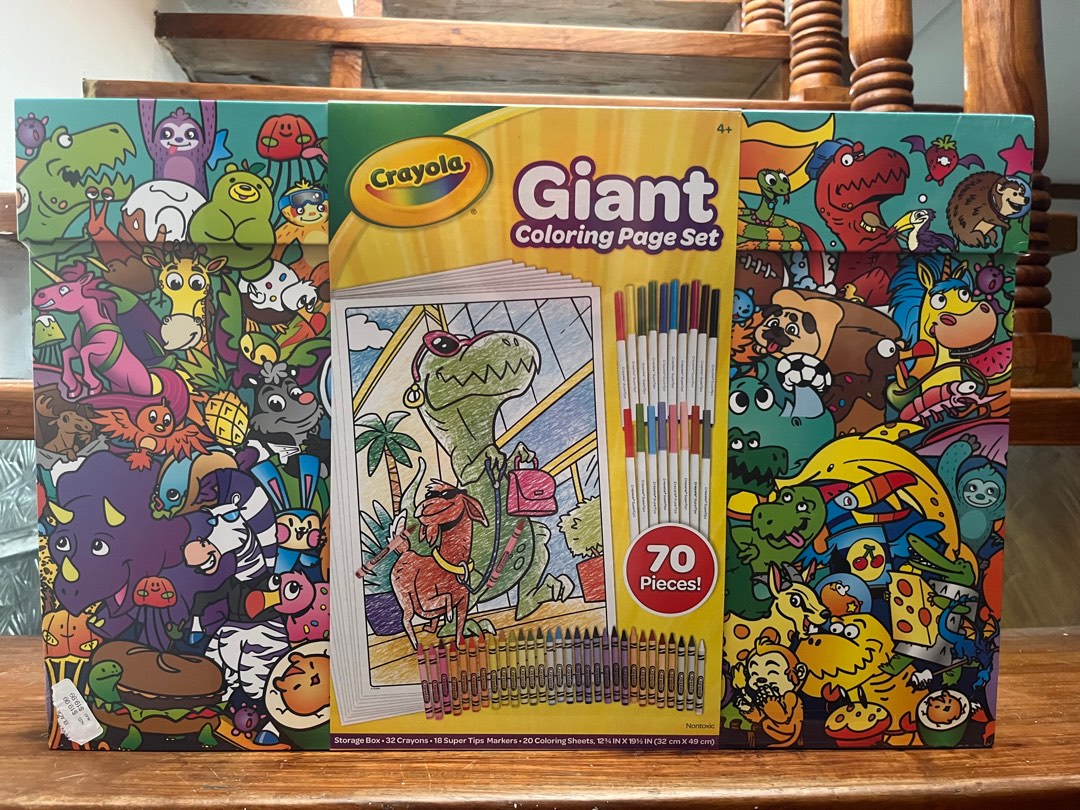 Giant Coloring Page Set (Crayola), Hobbies & Toys, Stationary & Craft ...