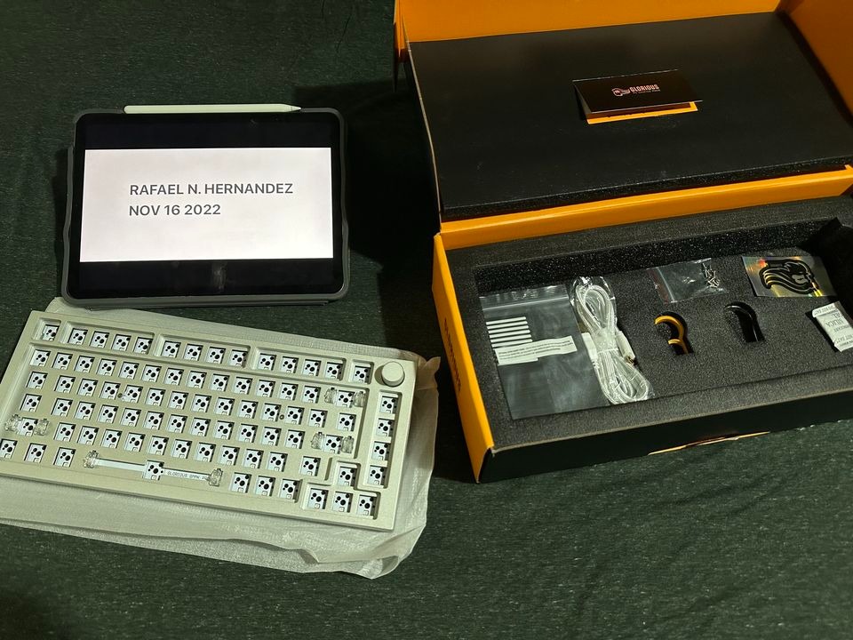 GMMK Pro barebones kit with many add-ons, Computers & Tech, Parts ...