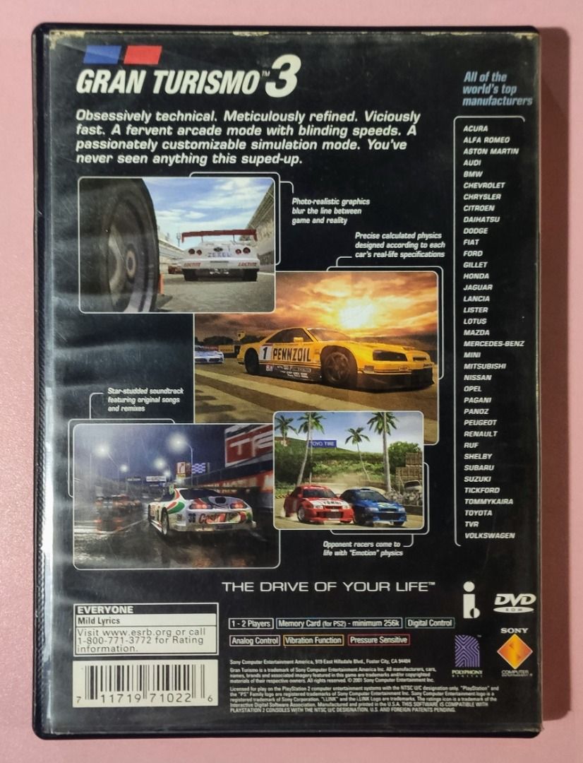 Gran Turismo 3 - [PS2 Game] [NTSC / ENGLISH Language] [CIB / Complete ...