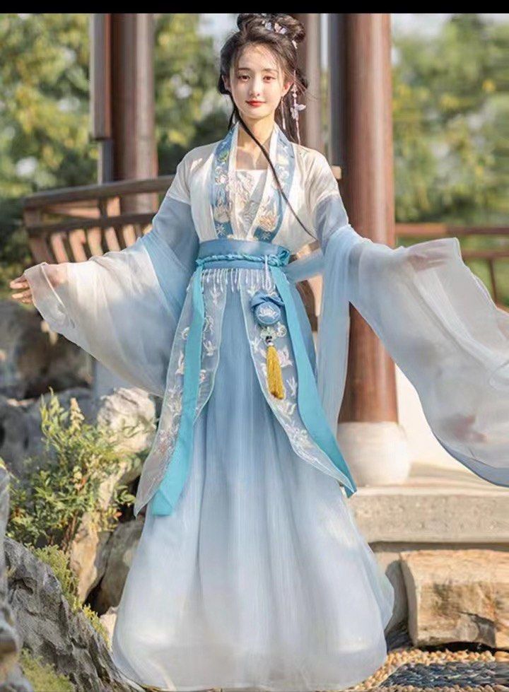 Traditional Han Fu Full Set, Women's Fashion, Dresses & Sets ...