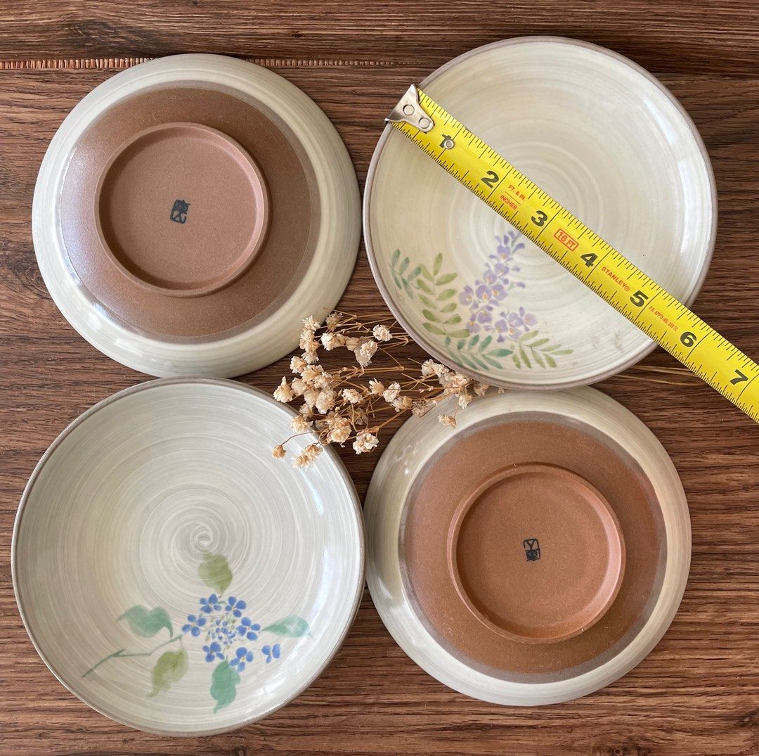 Hand Painted Terracotta Dessert Plates - Made in Japan, Furniture ...
