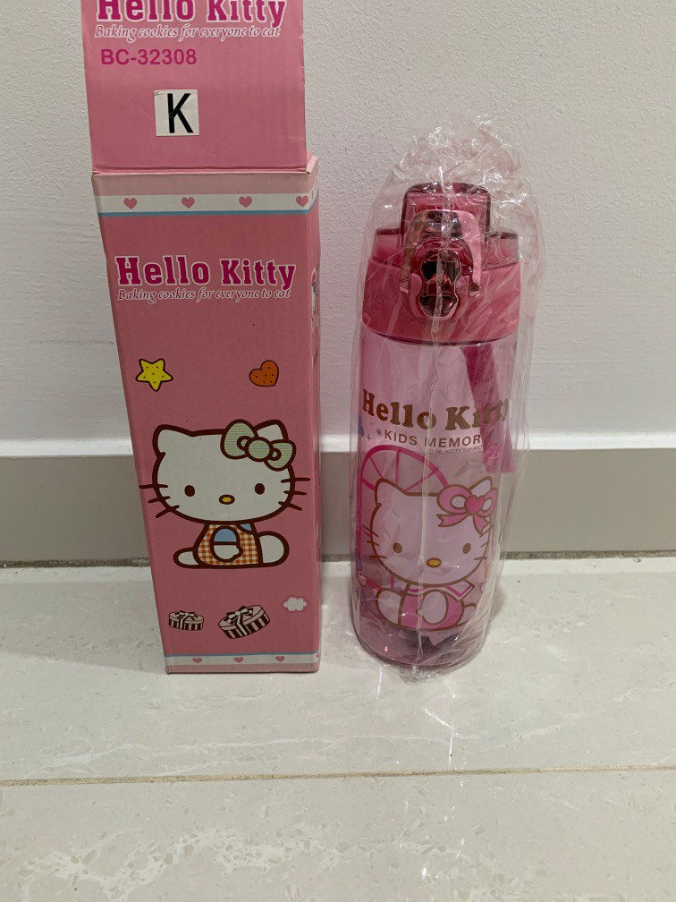 Hello Kitty Water Bottle Sanrio, Furniture & Home Living, Kitchenware & Tableware, Water Bottles ...