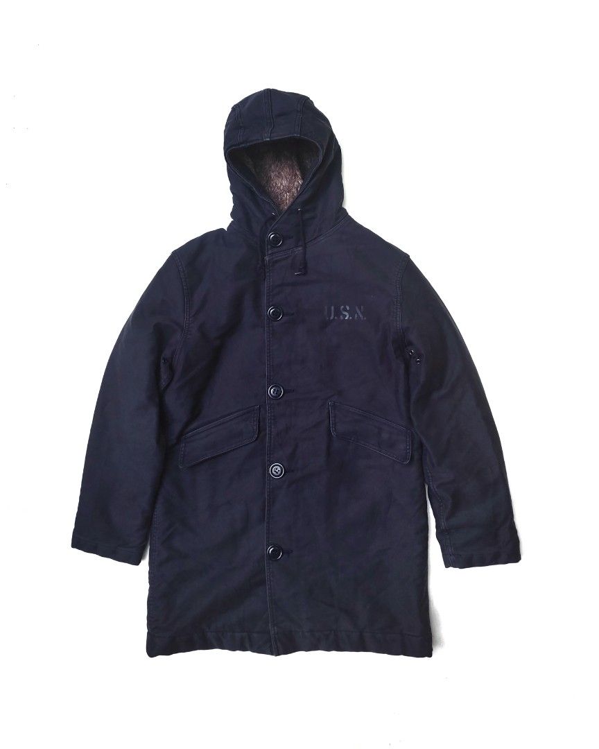 Houston Inc Japan USN N2 Deck Parka Jacket, Fesyen Pria, Pakaian , Baju ...