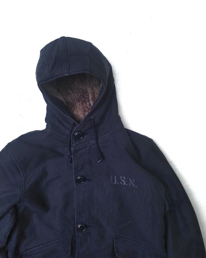 Houston Inc Japan USN N2 Deck Parka Jacket, Fesyen Pria, Pakaian , Baju ...