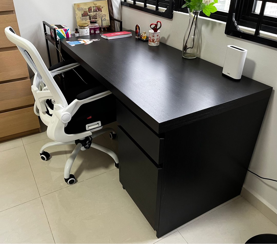 IKEA Study Table, Furniture & Home Living, Furniture, Tables & Sets on ...