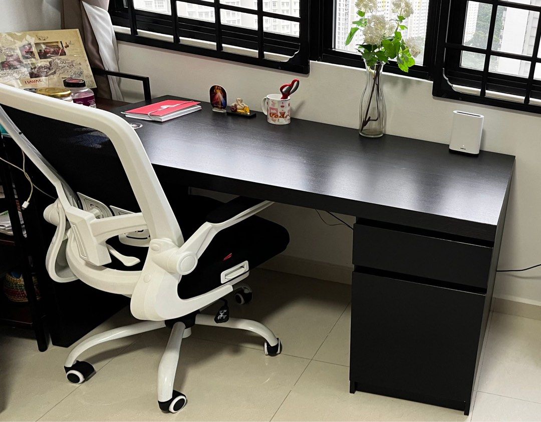IKEA Study Table, Furniture & Home Living, Furniture, Tables & Sets on ...