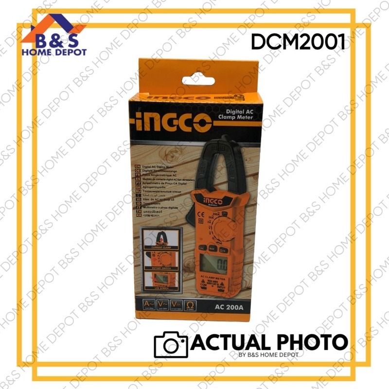 Ingco DCM2001 Digital AC Clamp Meter Tester, Commercial & Industrial ...