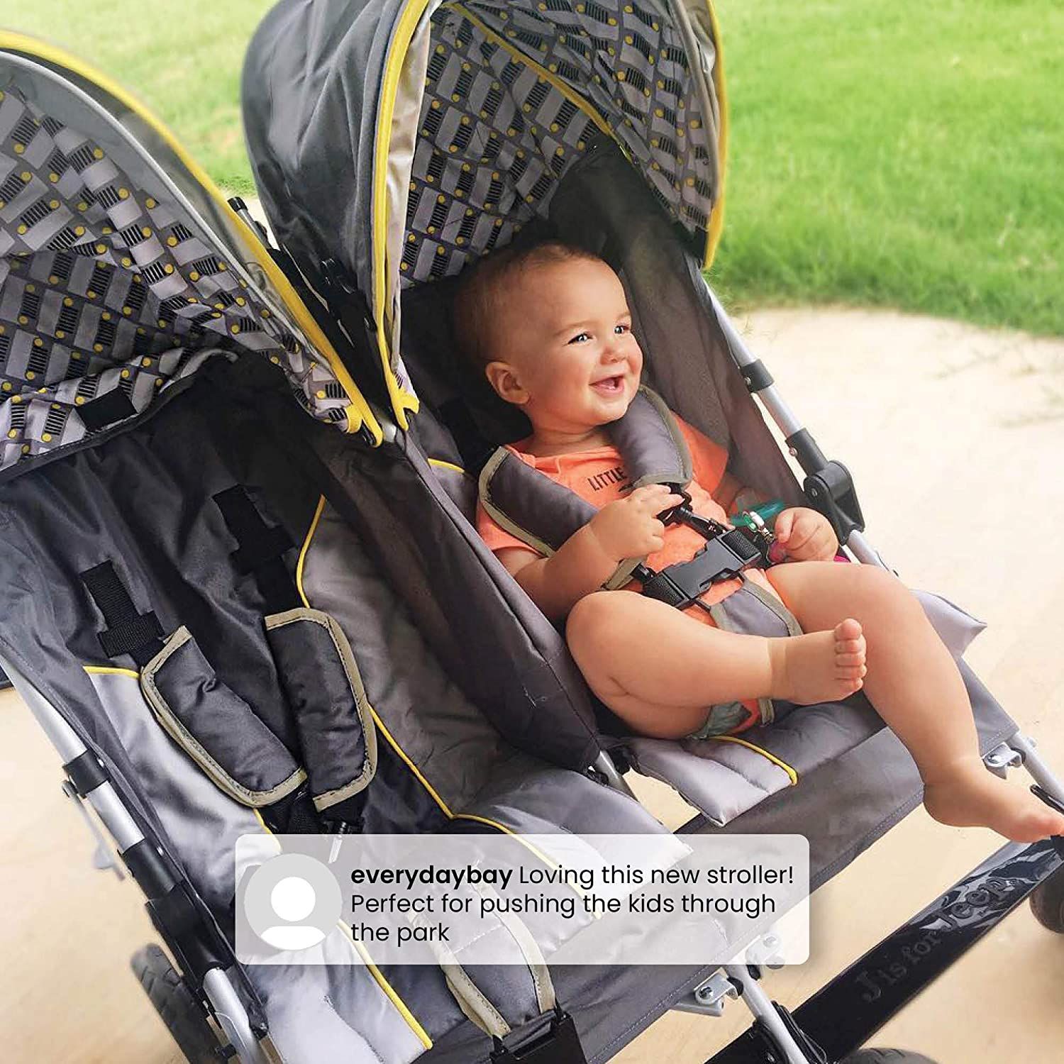 [instock] Jeep Scout Double Stroller by Delta Children, Spot On, Babies ...