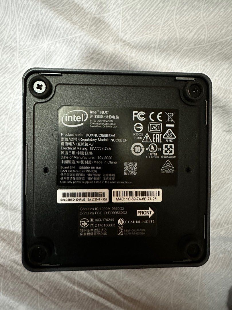 Intel NUC8 NUC8i5BEH powerful mini cpu 24GB RAM 500GB SSD, Computers ...