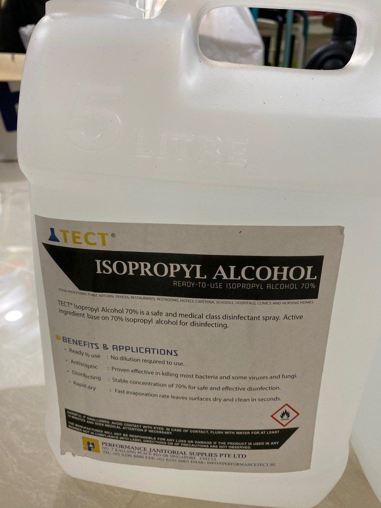 Isopropyl alcohol, Furniture & Home Living, Cleaning & Homecare ...