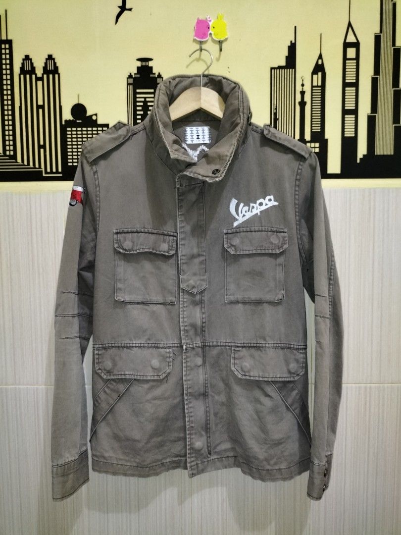 Jacket Vespa by TK, Fesyen Pria, Pakaian , Baju Luaran di Carousell