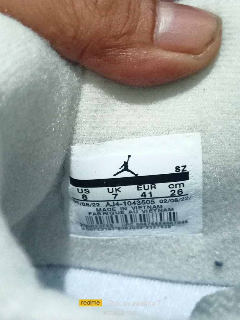 JORDAN RETRO 4 GEORGETOWN PE, Fesyen Pria, Sepatu , Sneakers di Carousell