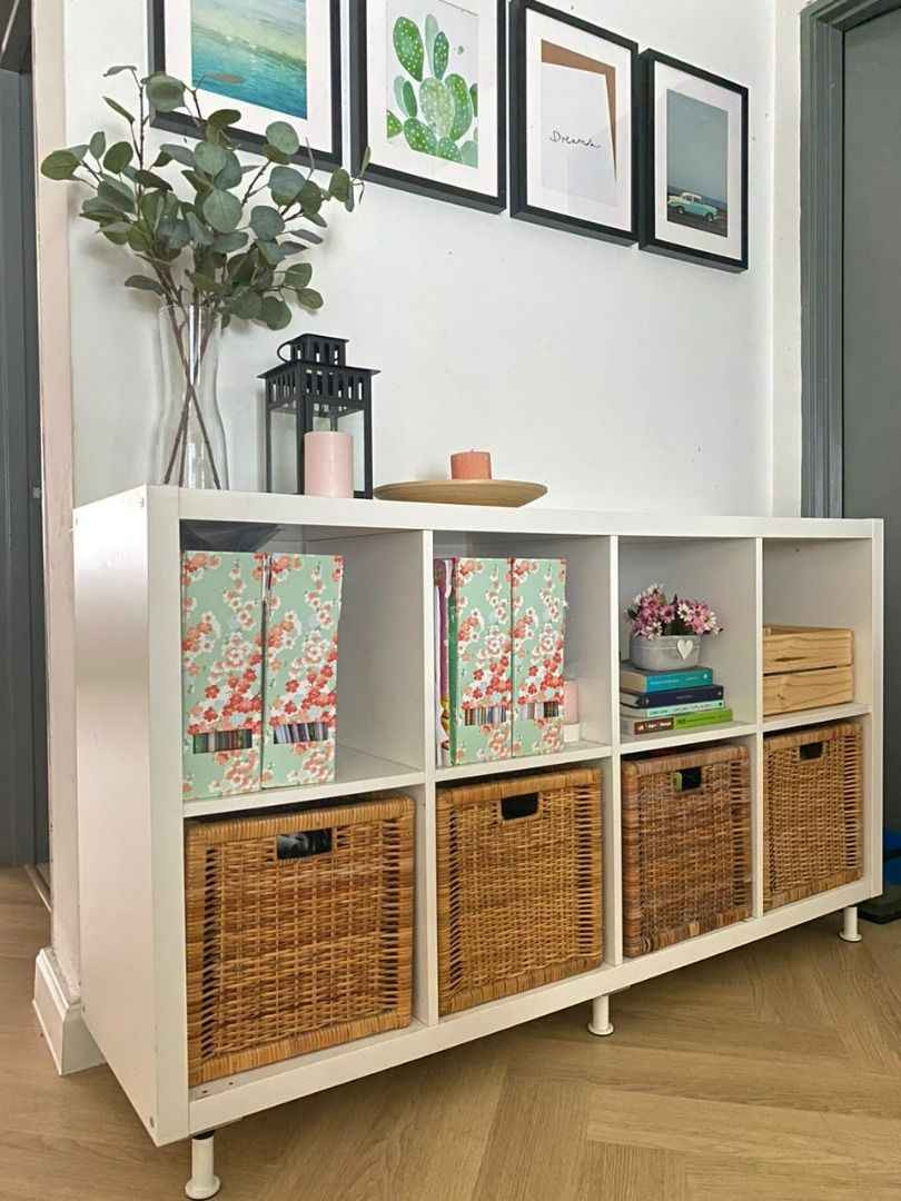 Kallax Shelf - 8 compartments with Legs (Ikea), Furniture & Home Living ...