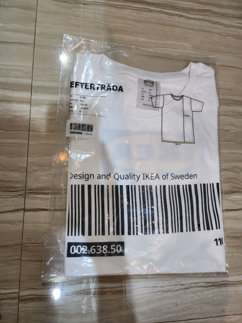 Kaos ikea original, Fesyen Pria, Pakaian , Atasan di Carousell