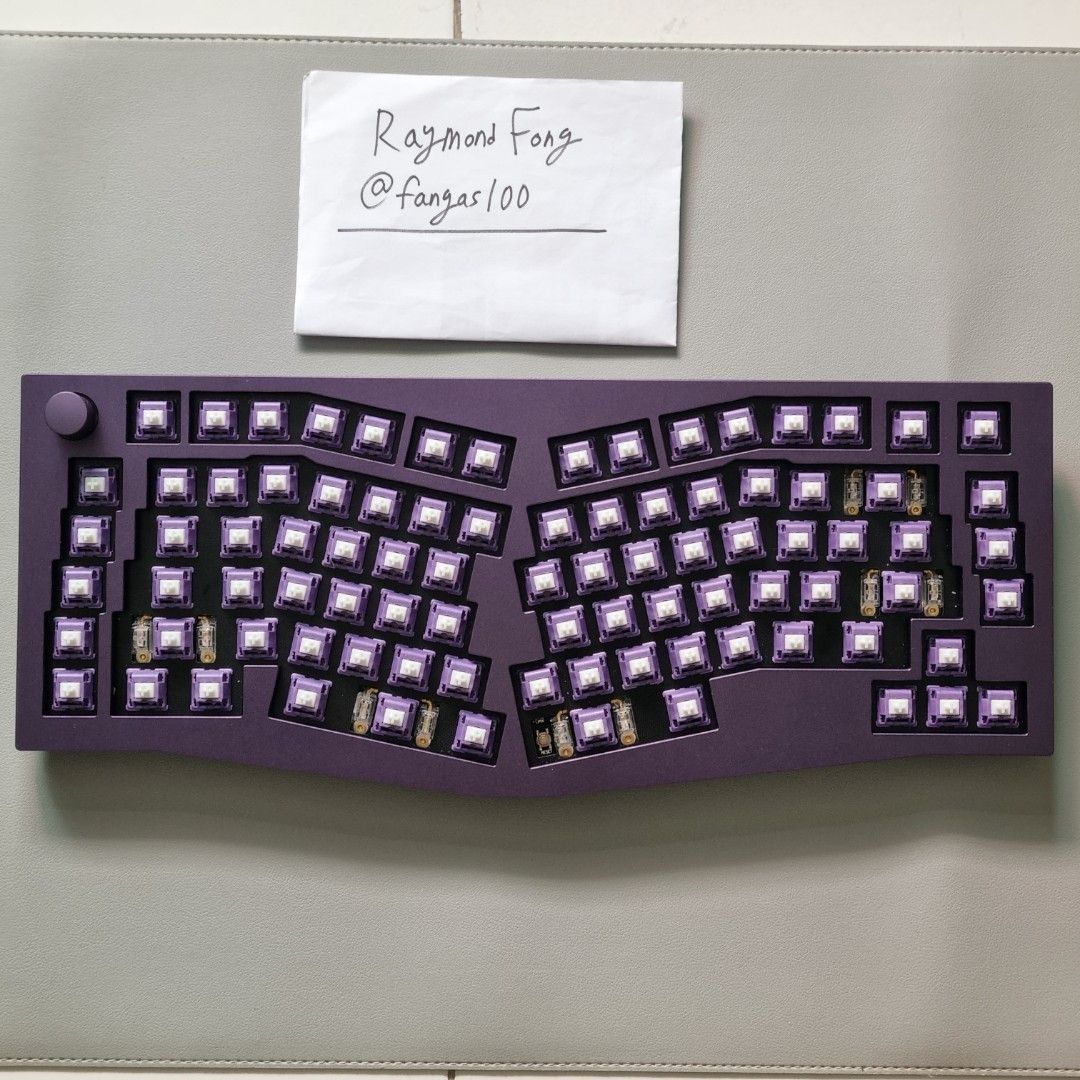 Keychron Q10 PURPLE Alice Arisu Keyboard 89x TECSEE PURPLE PANDA ...