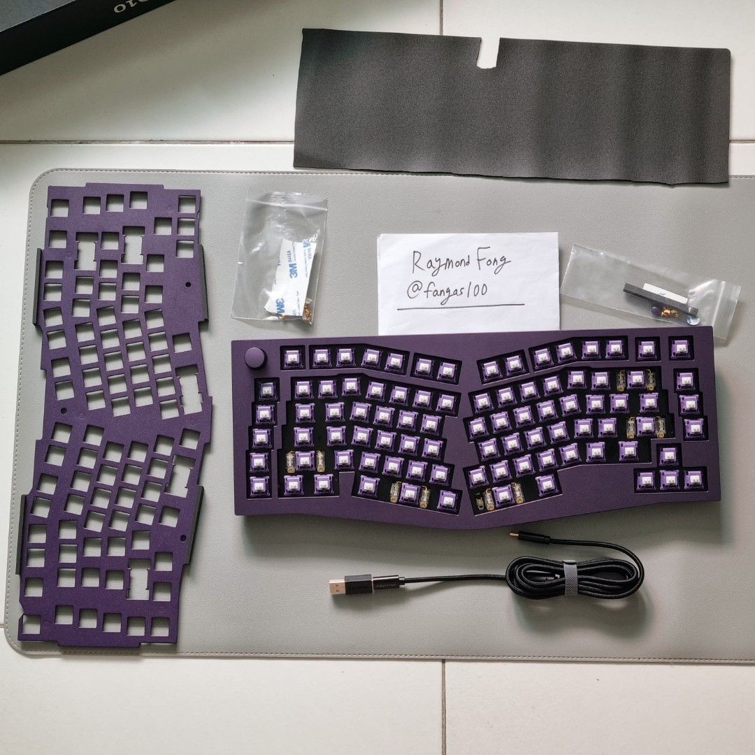 Keychron Q10 PURPLE Alice Arisu Keyboard 89x TECSEE PURPLE PANDA ...