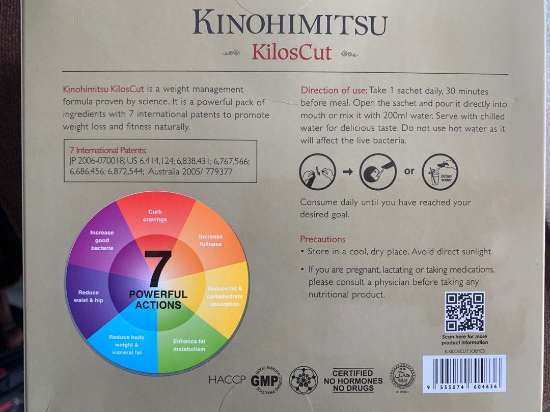 Kinohimitsu KilosCut, Health & Nutrition, Health Supplements, Vitamins ...