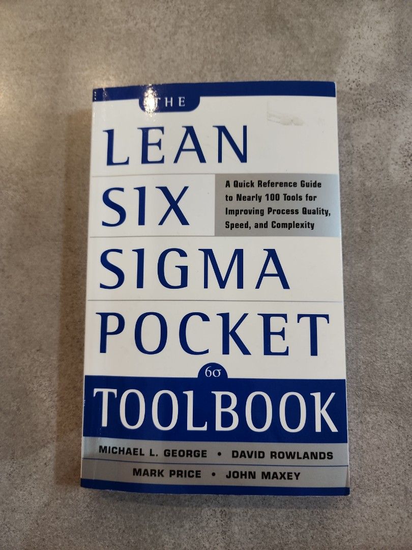Lean Six Sigma Pocket Toolbook, Hobbies & Toys, Books & Magazines ...