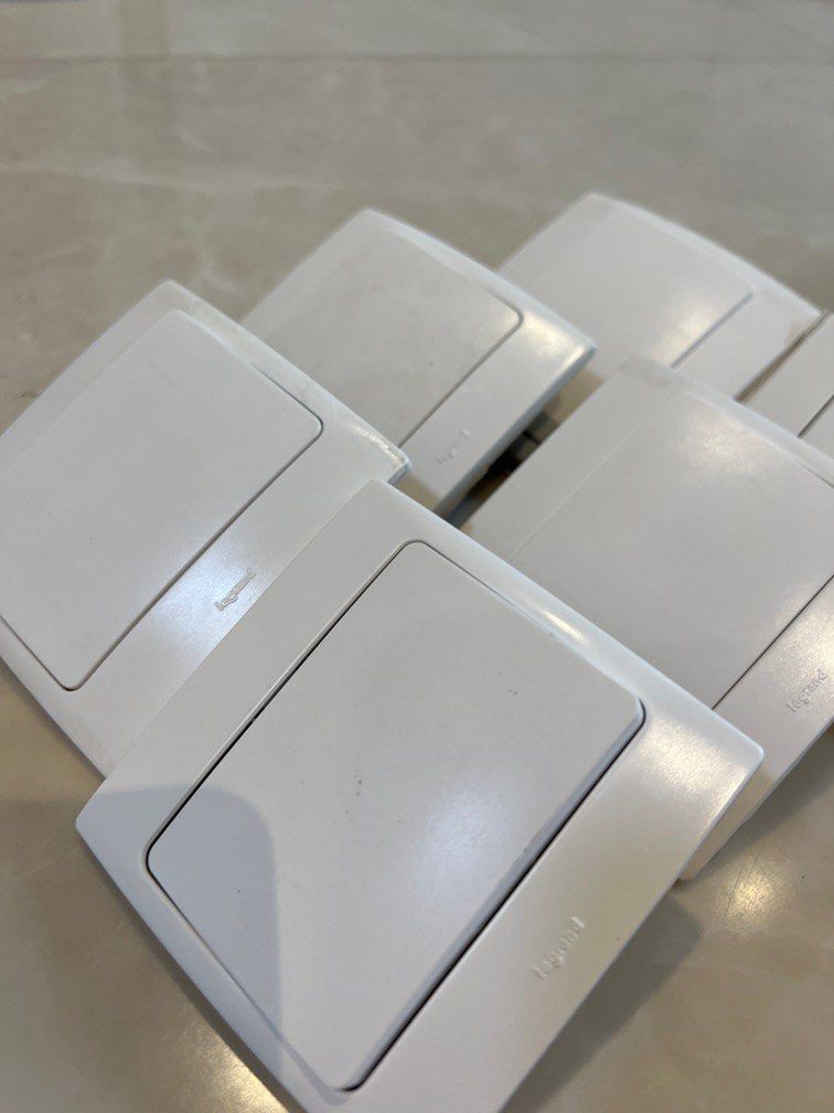 Legrand Mallia White 1 Gang Switches, Furniture & Home Living, Lighting ...