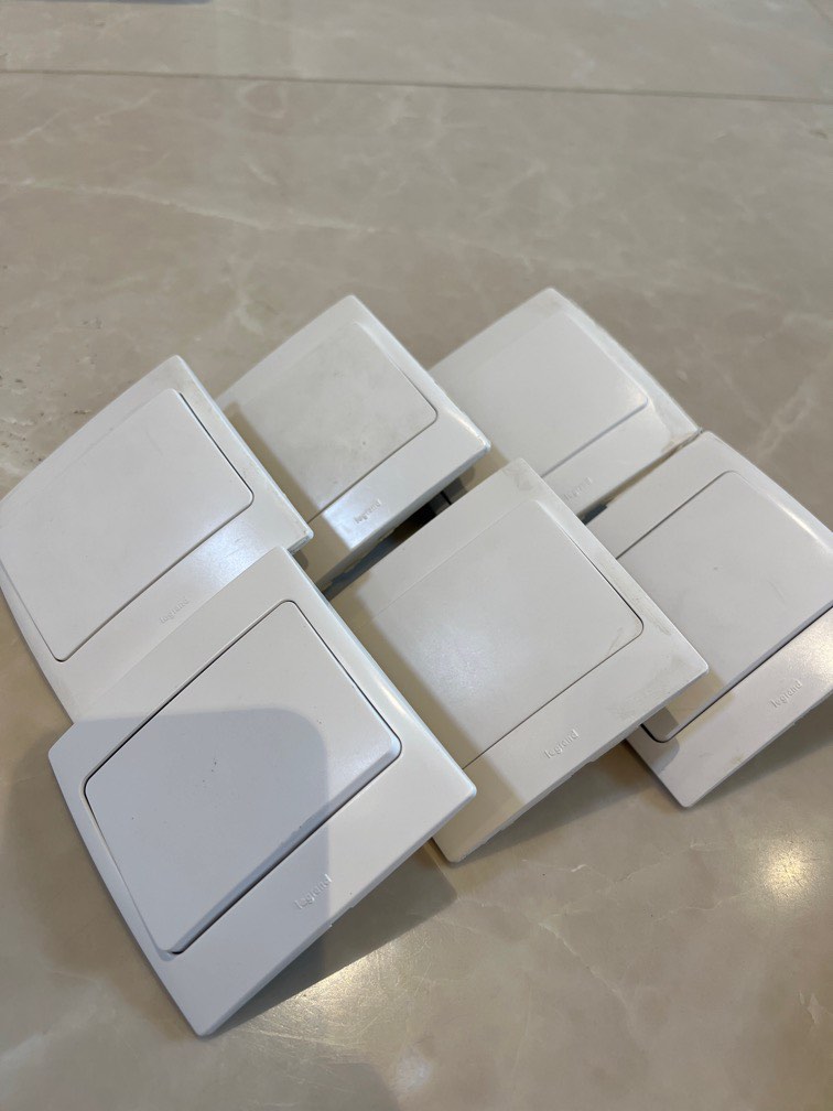 Legrand Mallia White 1 Gang Switches, Furniture & Home Living, Lighting ...
