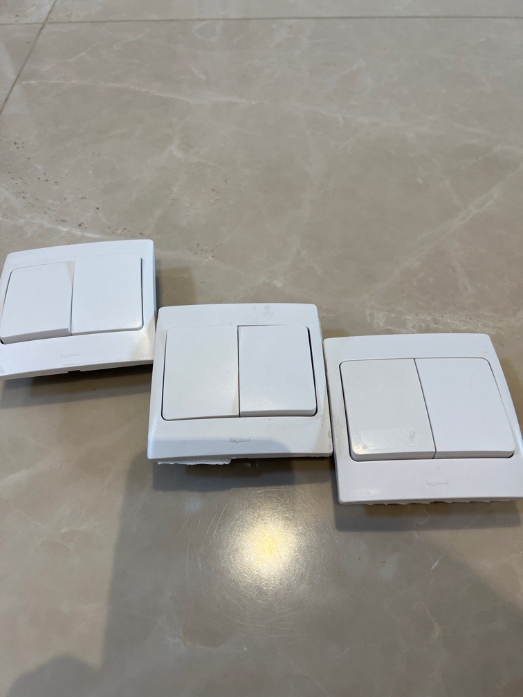 Legrand Mallia White 2 Gang Switches, Furniture & Home Living, Lighting ...