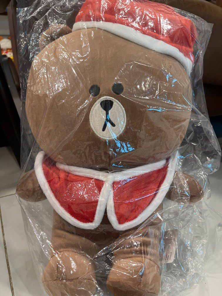 Line Friends Christmas Brown Bear, Hobbies & Toys, Toys & Games on ...