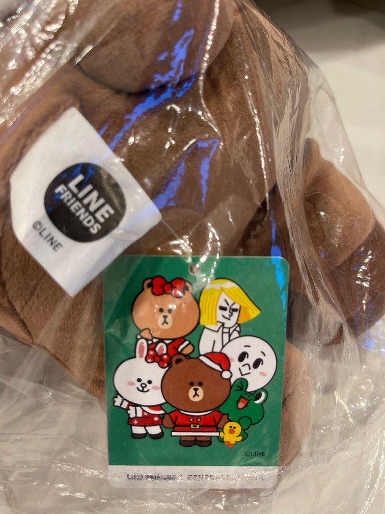 Line Friends Christmas Brown Bear, Hobbies & Toys, Toys & Games on ...