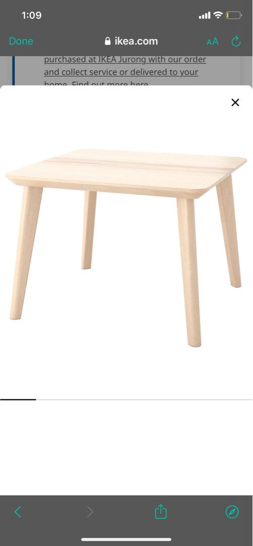 LISABO coffee table, Furniture & Home Living, Furniture, Tables & Sets ...