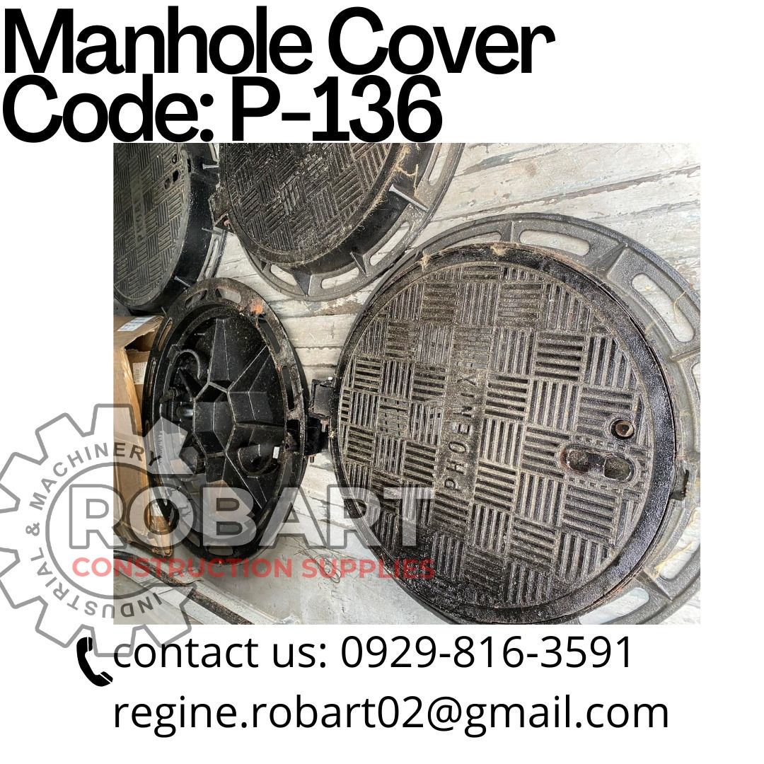 Manhole Cover Code: P-136, Commercial & Industrial, Construction Tools ...