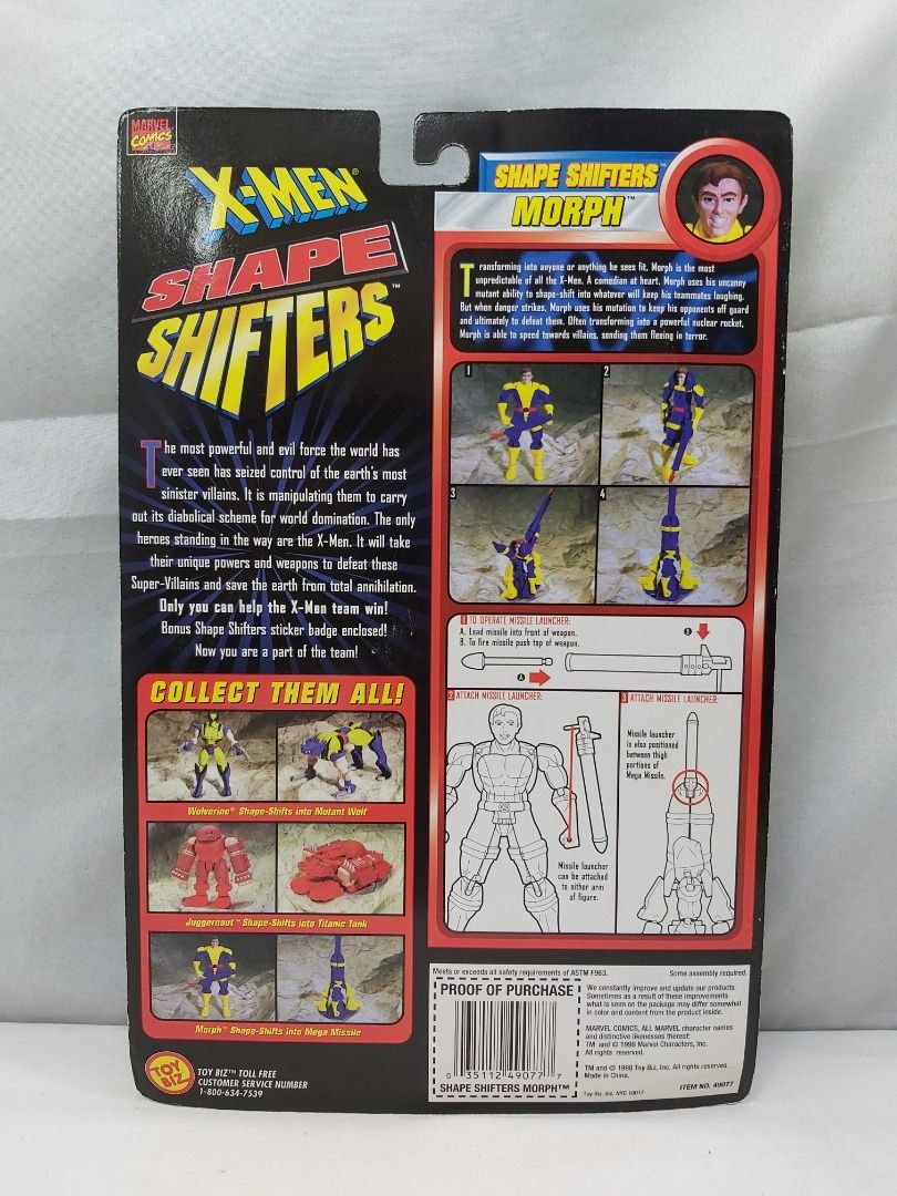 marvel xmen shape shifters morph toybiz, Hobbies & Toys, Toys & Games ...
