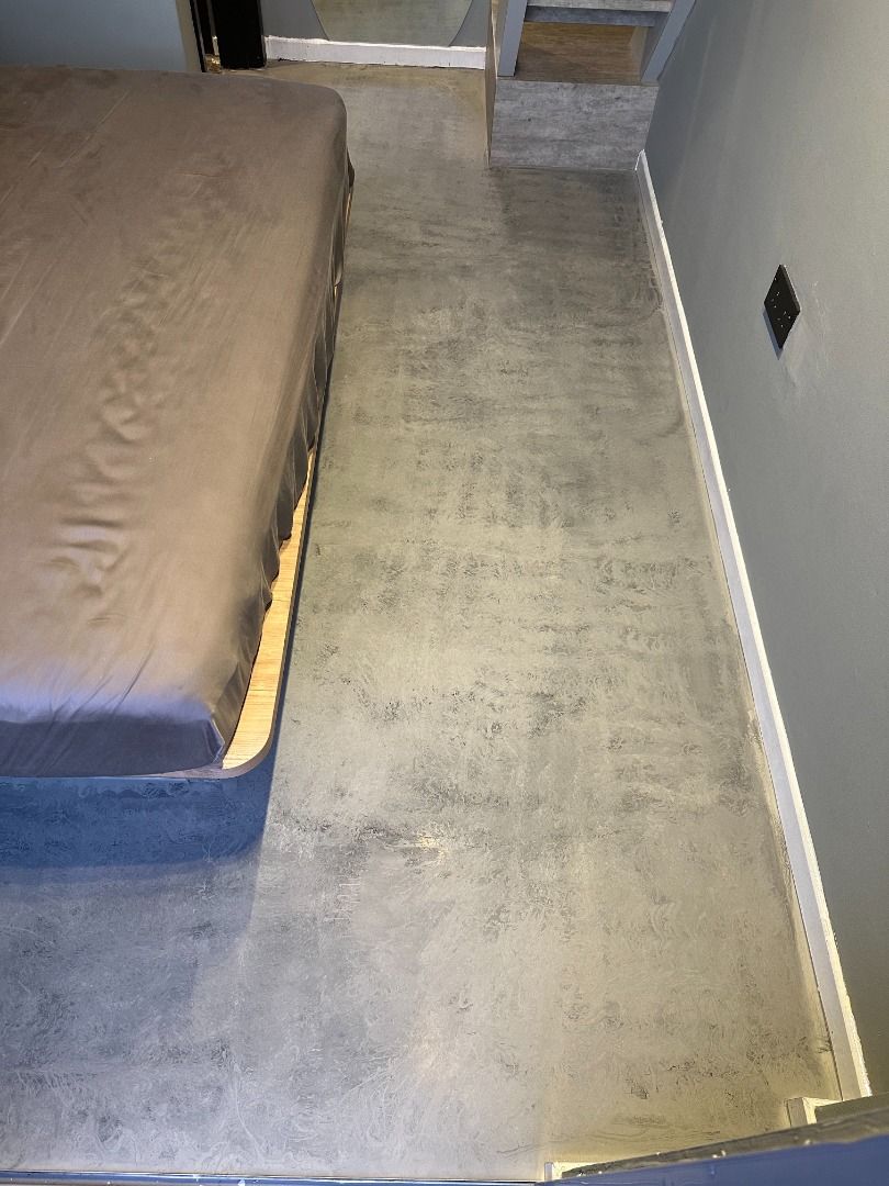 Microcement effect flooring | No Hacking | Ideal surface for dry area ...