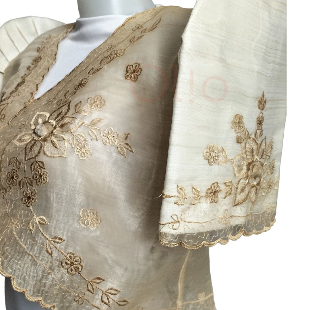 MODERN FILIPINIANA Bolero in Butterfly Sleeves Embroidered Classic ...