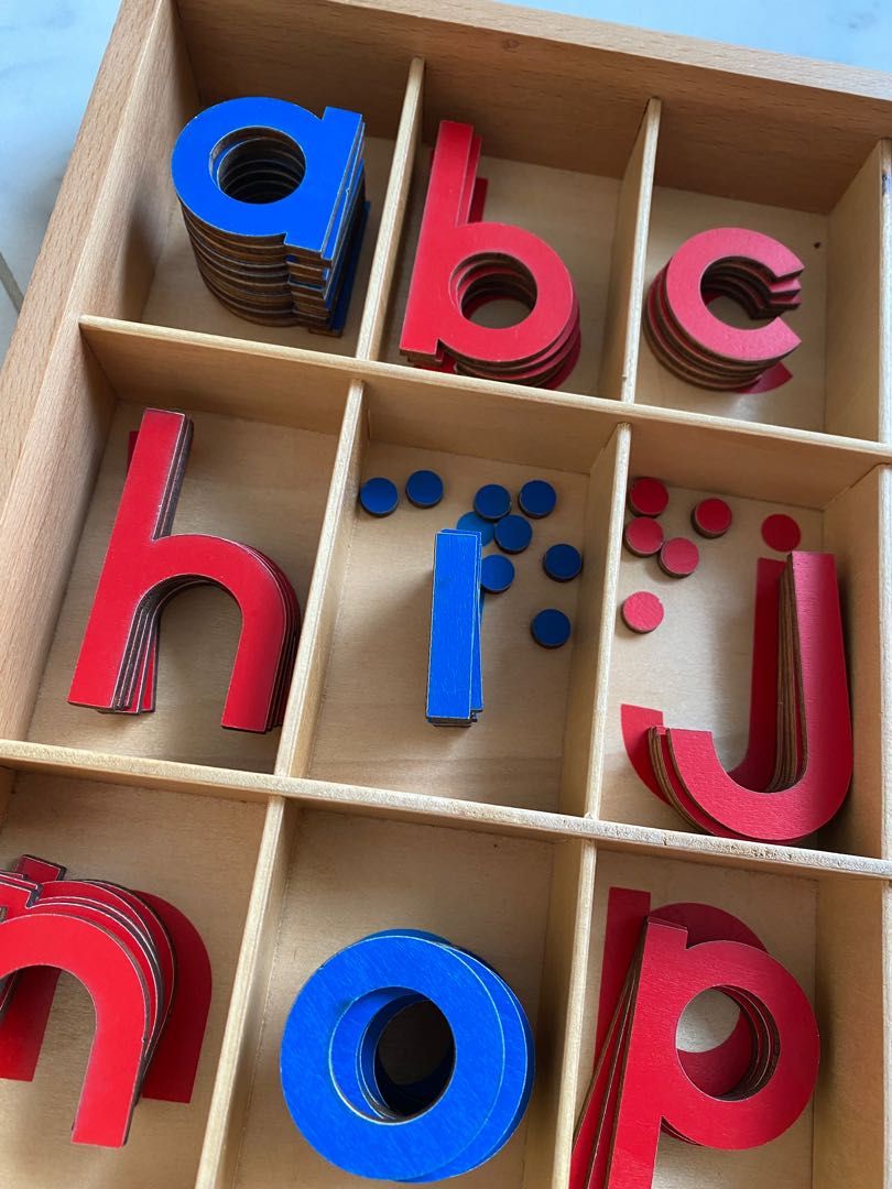 Montessori moveable alphabet, Hobbies & Toys, Toys & Games on Carousell