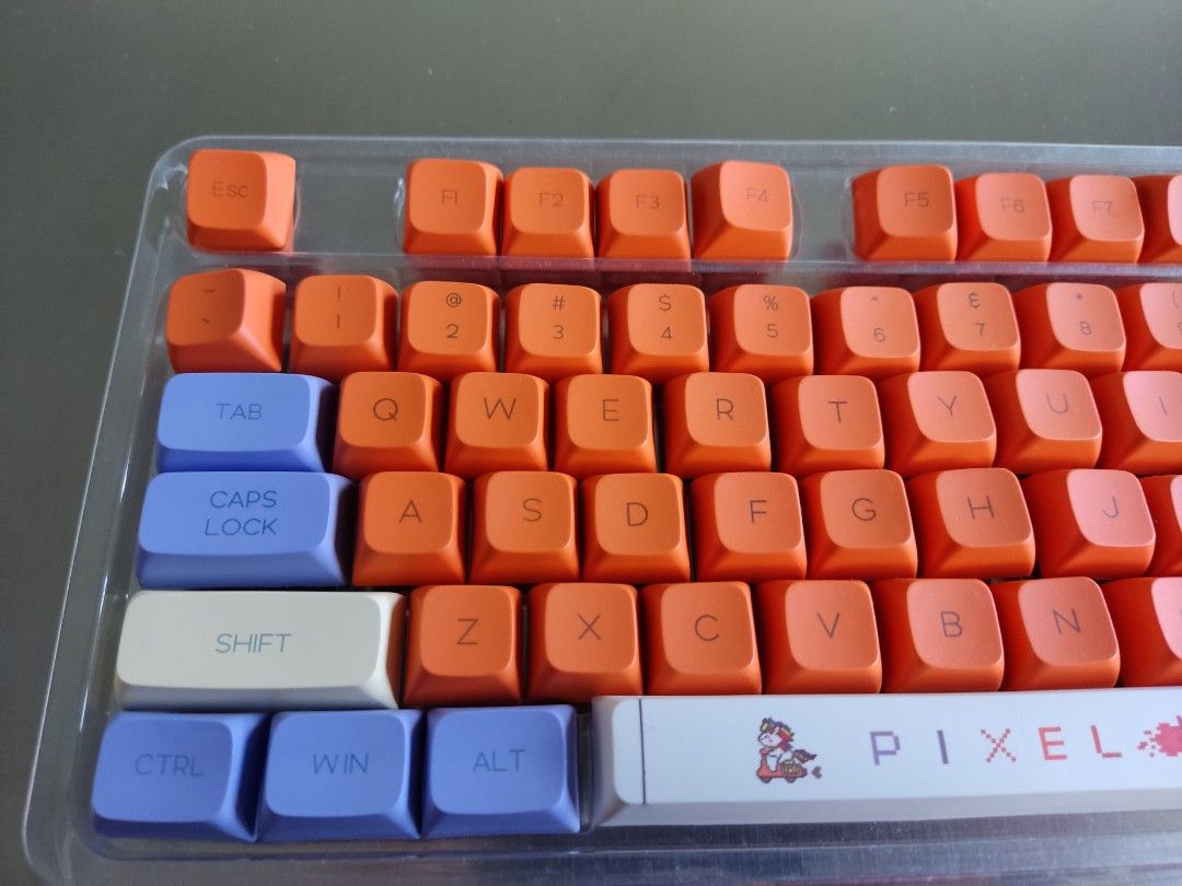 Mostly Orange XDA Profile PBT Keycap Set, Computers & Tech, Parts ...