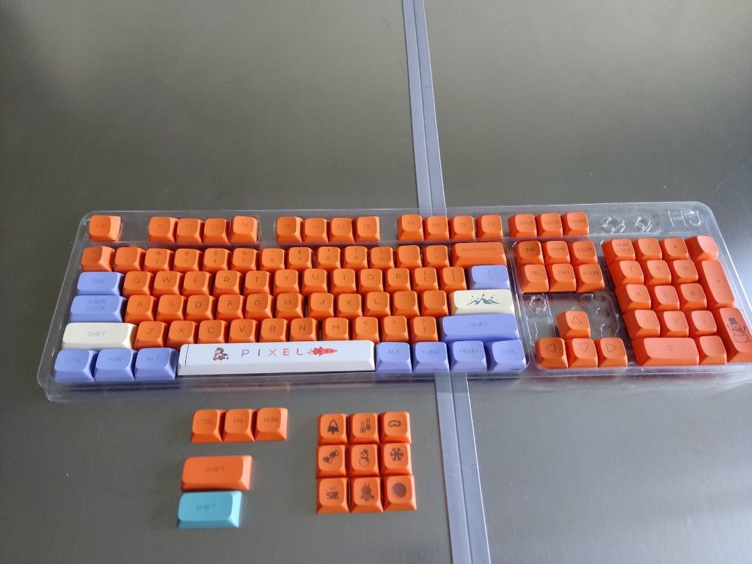 Mostly Orange XDA Profile PBT Keycap Set, Computers & Tech, Parts ...