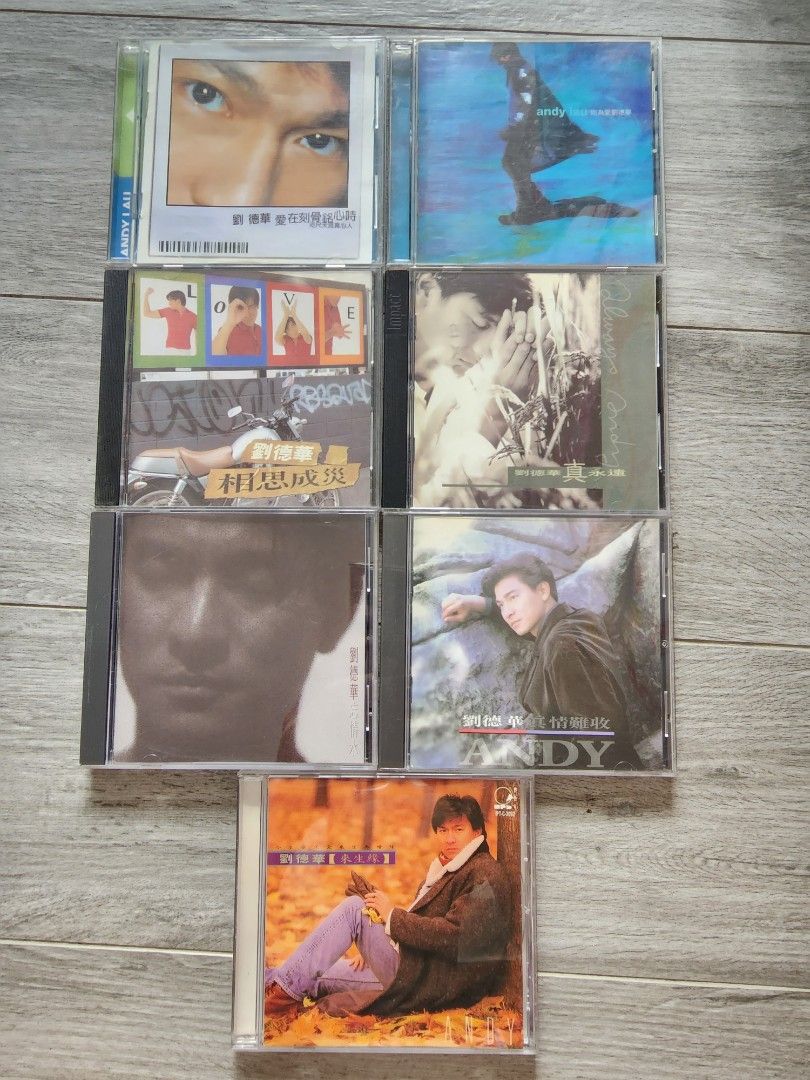 Music CDs of Andy Lau, Jacky Cheung, Sky Wu, Dave Wang, Tarcy Su, Fish ...