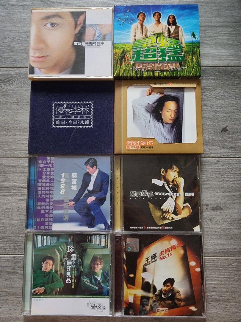Music CDs of Andy Lau, Jacky Cheung, Sky Wu, Dave Wang, Tarcy Su, Fish ...