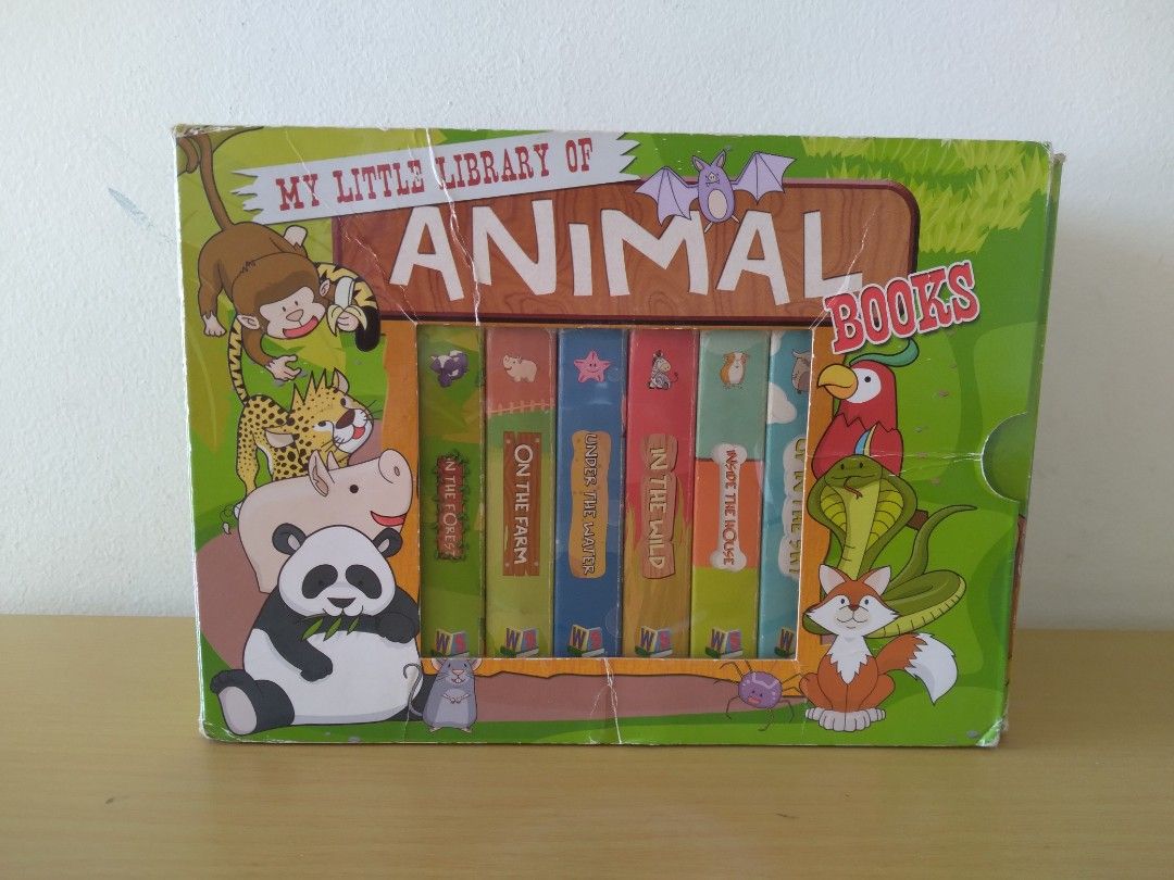 My Little Library of Animal Board Books, Hobbies & Toys, Books ...