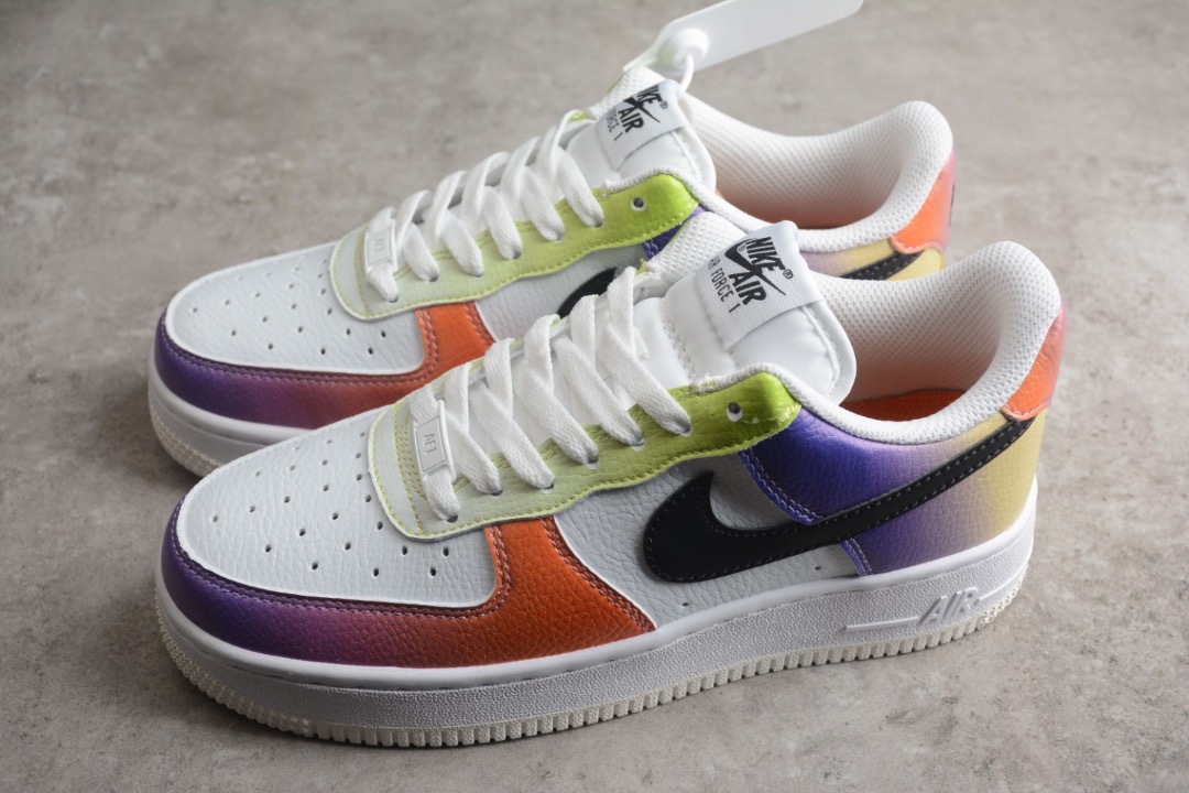 Nike Air Force 1 Low Covered in Multi Gradients shoes, Women's Fashion ...