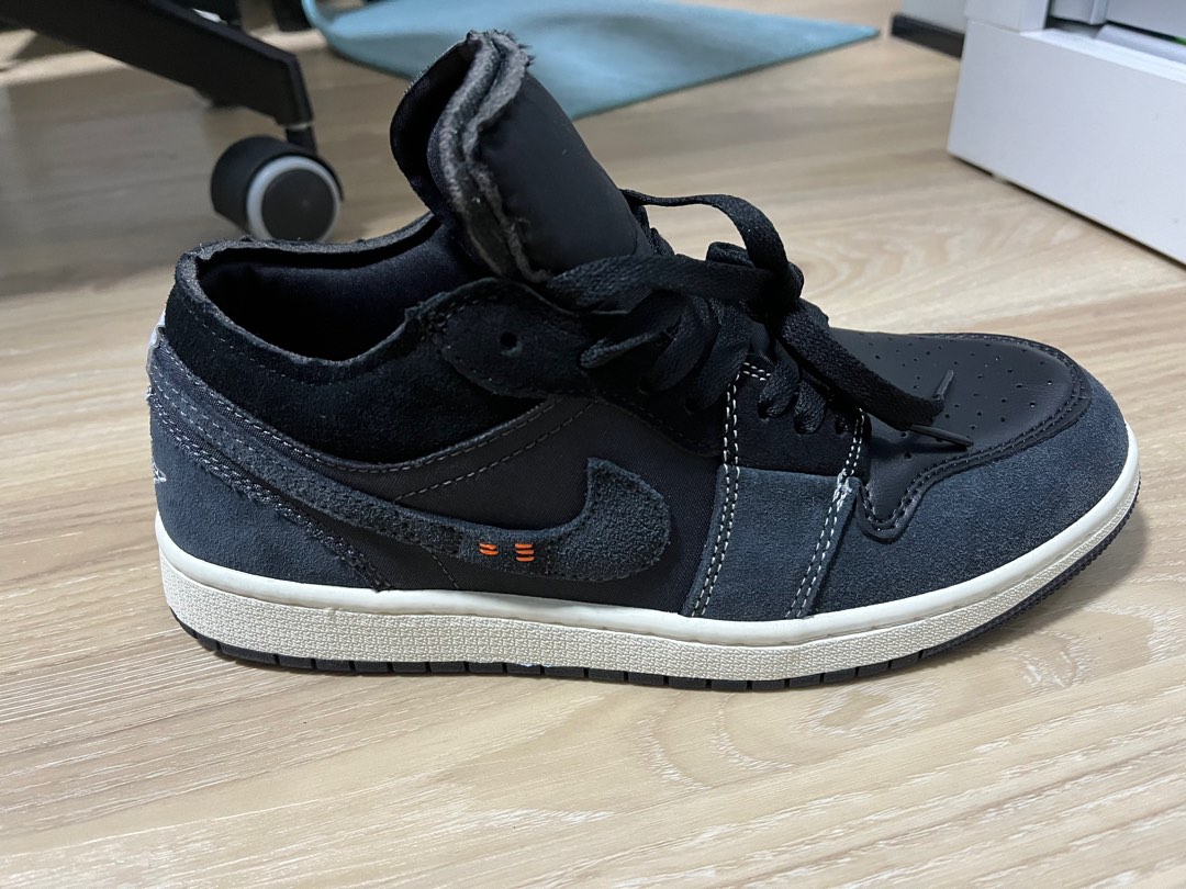 NIKE Air Jordan 1 Low "Inside Out" Grey, Men's Fashion, Footwear ...