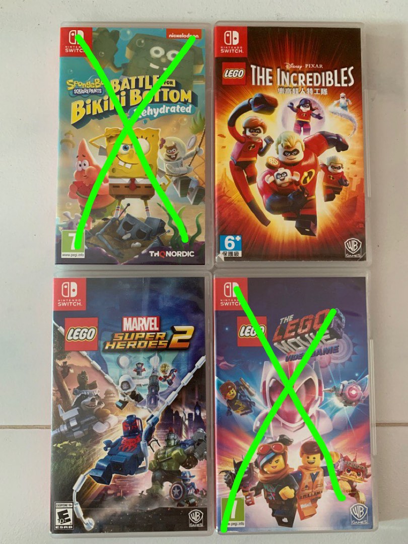 Nintendo Switch Game Lego The Incredibles Marvel Super Heroes 2 The ...