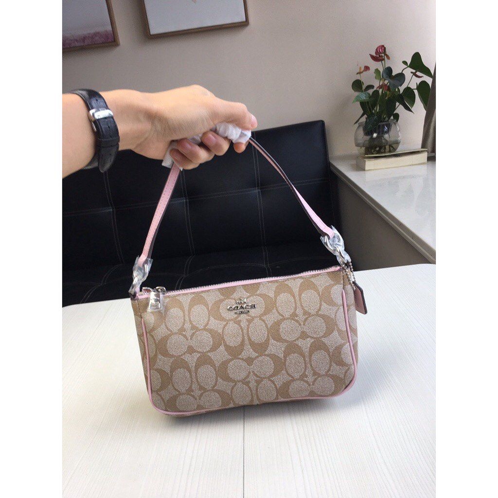 Original Coach Signature Jacquard Underarm Bag Long Strap, Luxury, Bags ...