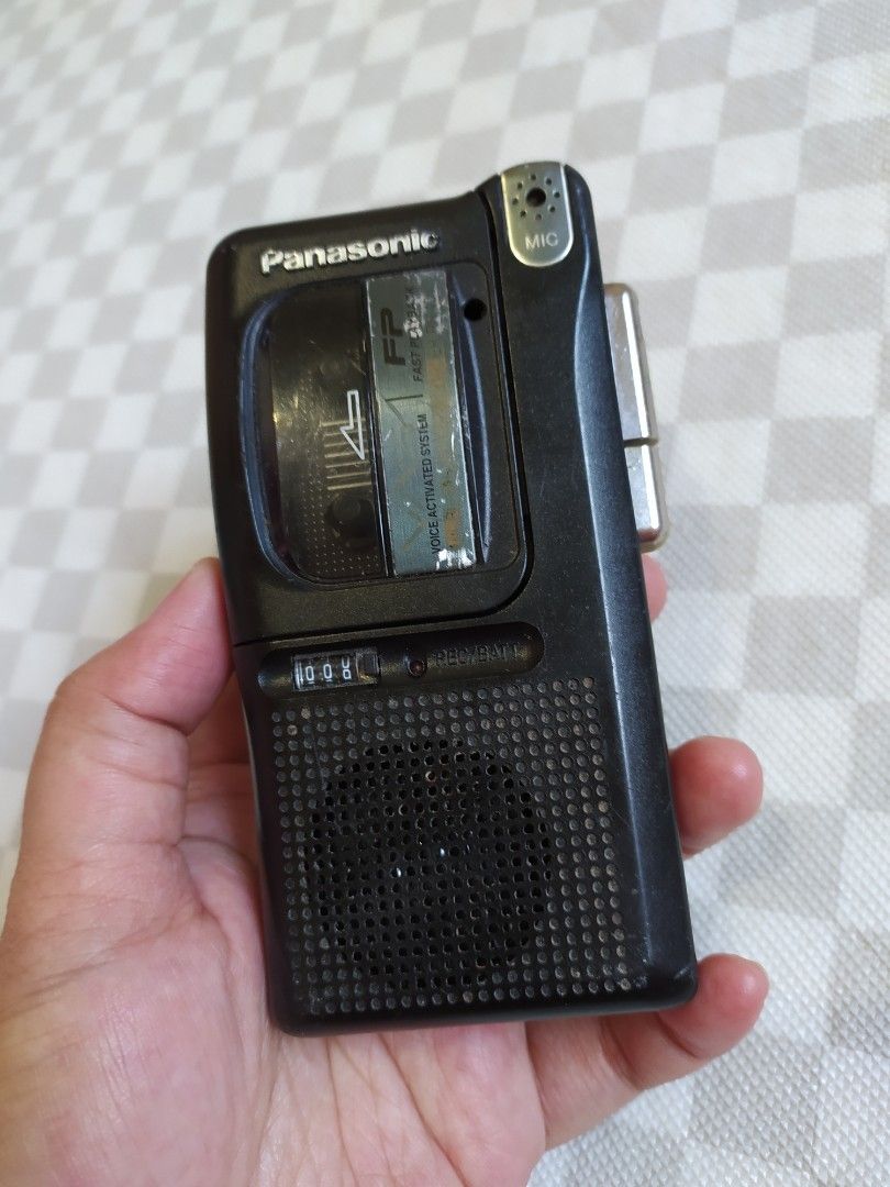 Panasonic Micro Cassette Recorder, Audio, Voice Recorders on Carousell