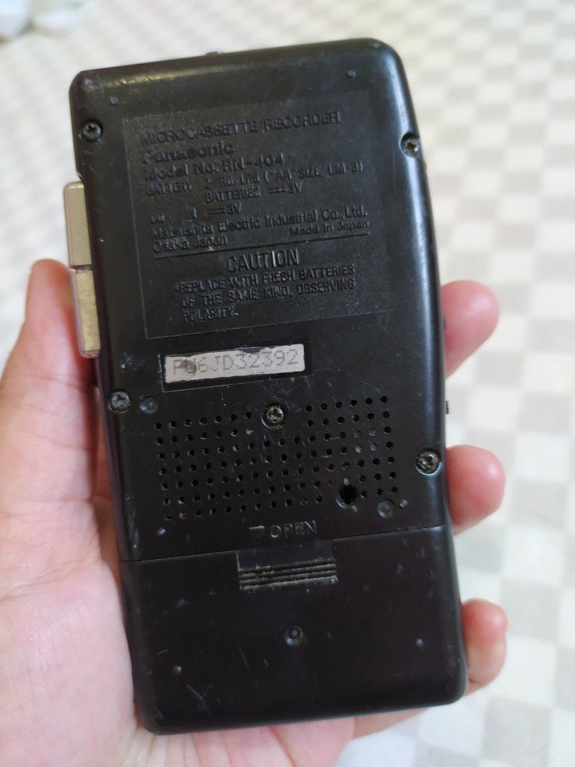 Panasonic Micro Cassette Recorder, Audio, Voice Recorders on Carousell